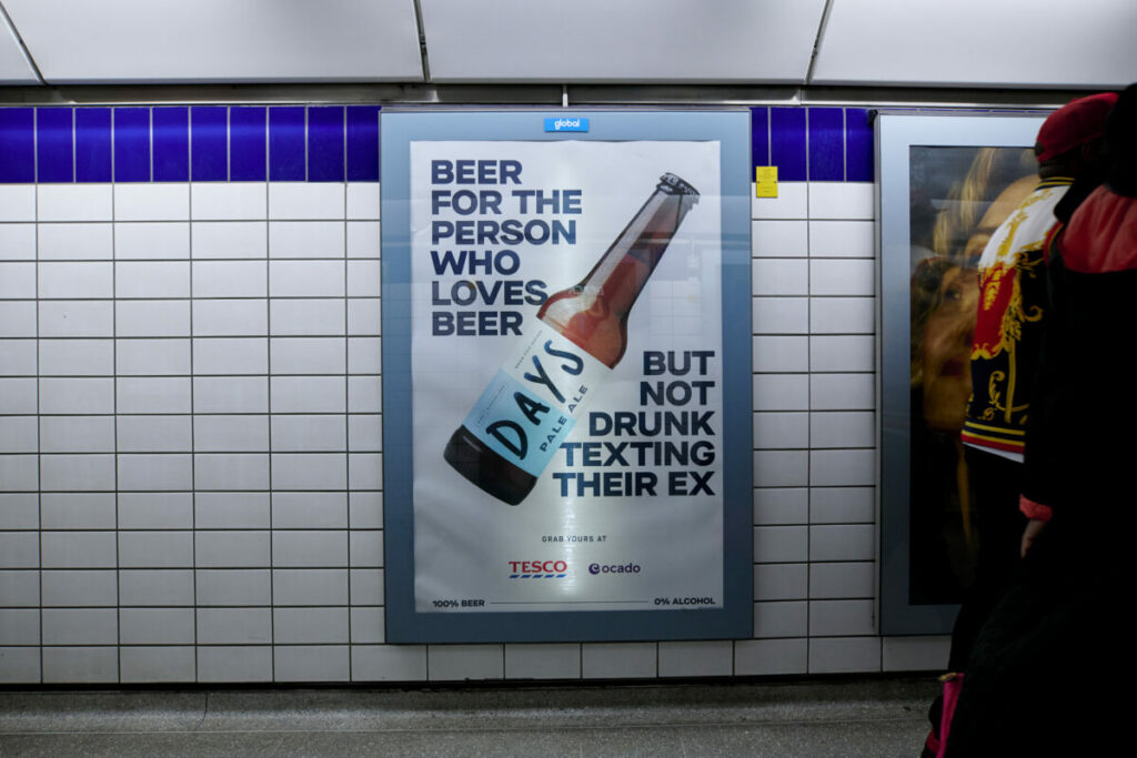Alcohol-free beer brand Days unveils UK OOH takeover for Dry January ...