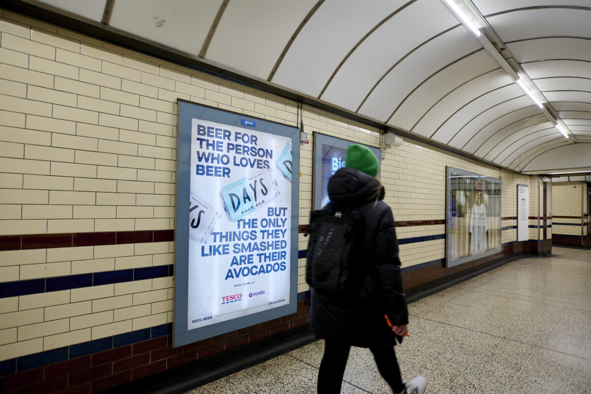 Alcohol-free beer brand Days unveils UK OOH takeover for Dry January ...