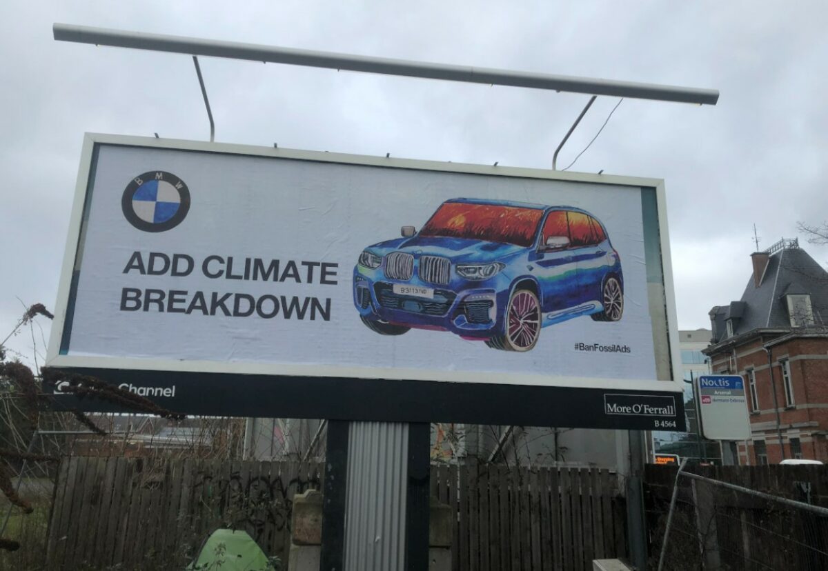 Climate activists hack Toyota and BMW greenwashing ads across Europe - Marketing Beat