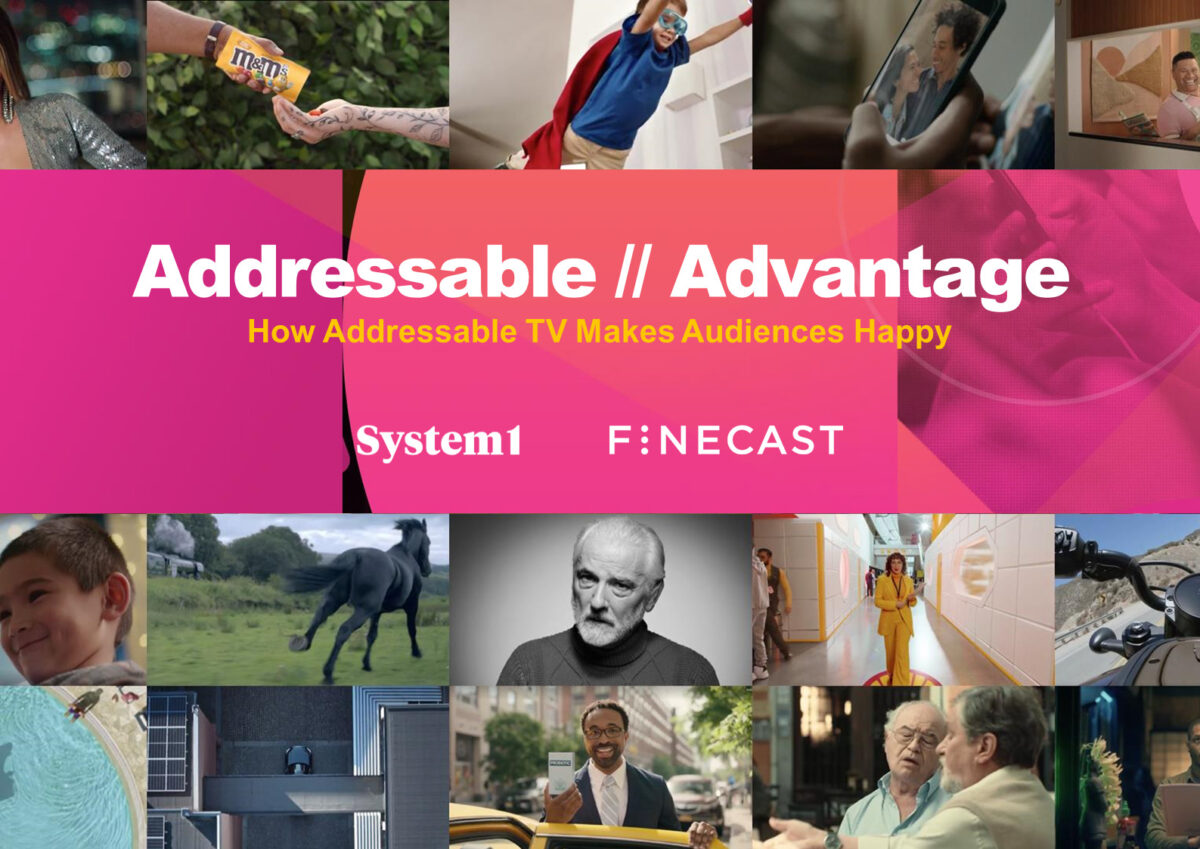 WPP's Finecast and System1 publish report vindicating addressable TV ...