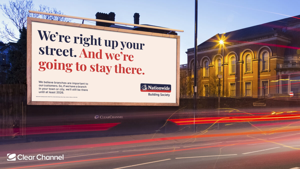 Nationwide launches OOH campaign to showcase renewed branch promise