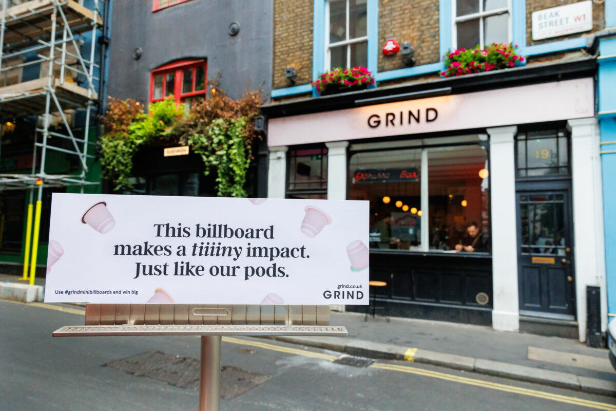 Grind launches tiny campaign to mark low environmental impact