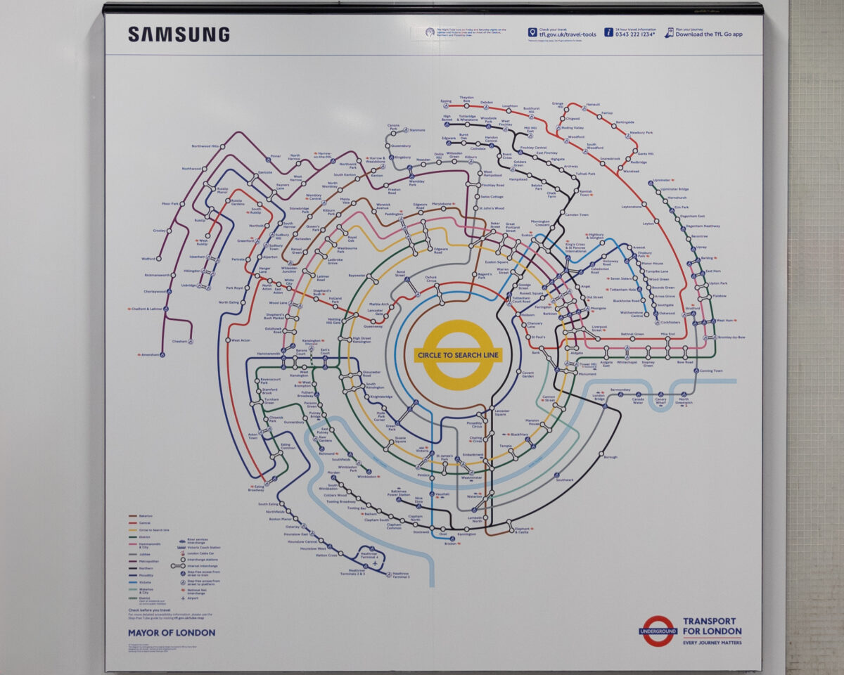 Samsung partners with TfL to re-imagine Tube map