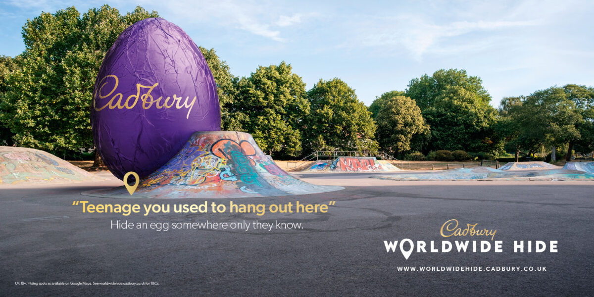 Cadbury plays on Easter hunt clues in sentimental OOH twist