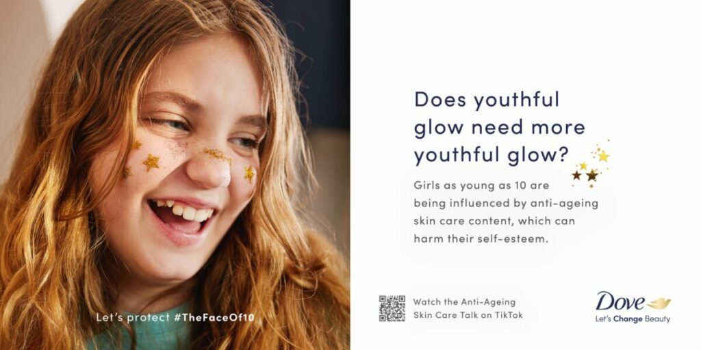 Dove tackles girls' self-esteem with #TheFaceof10 campaign