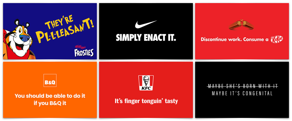 Creative agency shows power of slogans by butchering ads