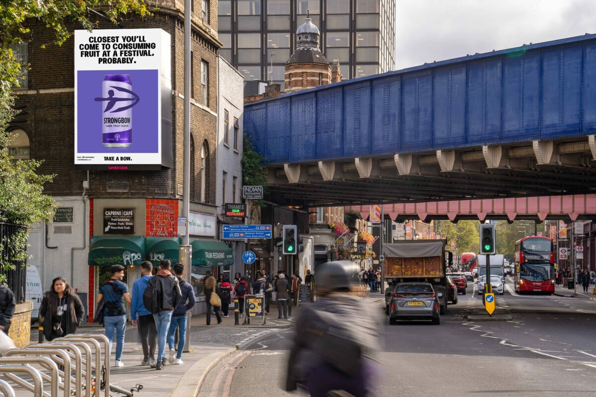 Strongbow targets Glasto with festival-themed OOH campaign