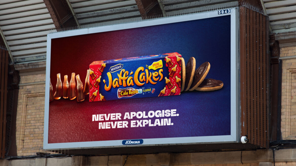 Jaffa Cakes hits the streets with new cola bottle-themed OOH