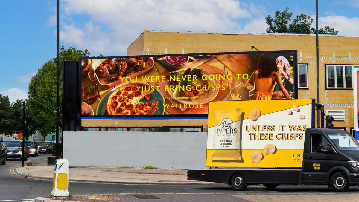Pipers Crisps cheekily calls out Waitrose in guerilla OOH activation ...